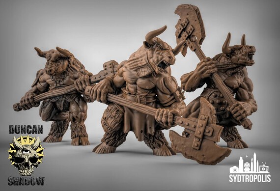 Toys Toys & Games 3D Printed Duncan Shadow Louca Models Minotaur Shaman ...