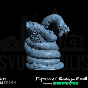 Giant Snake Miniature - 3D Printed Model by EC3D - Etsy