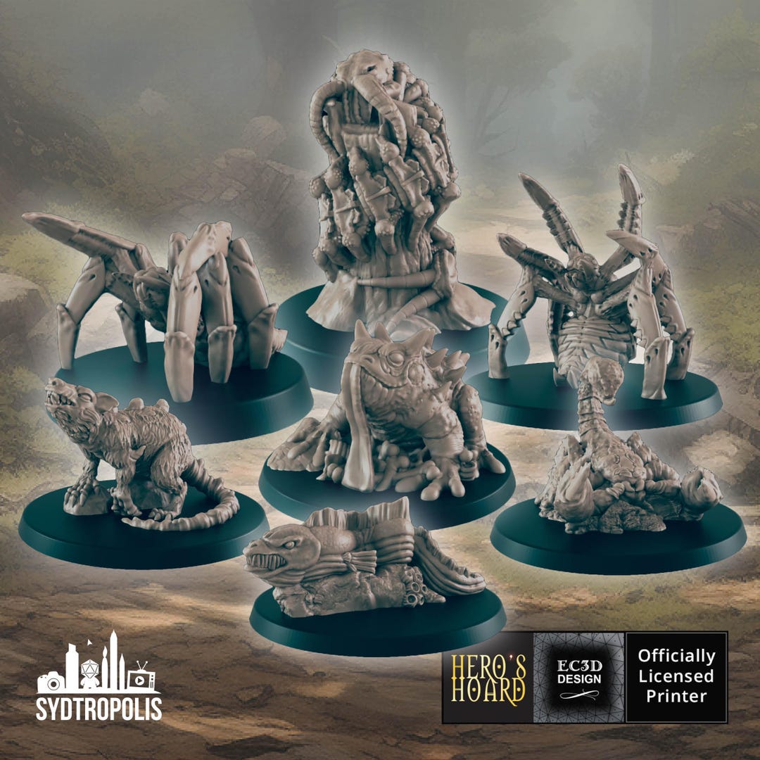 Giant Beasts (spider, Frog, Rat, Scorpion, Eel, Centipede) - Beasts ...