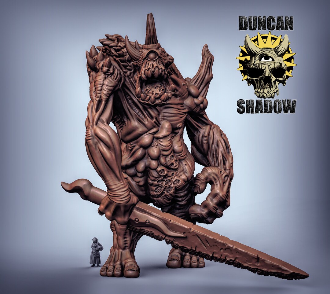 Demonic Plague Titan Miniature - 3D Printed Duncan Shadow Louca Model ...