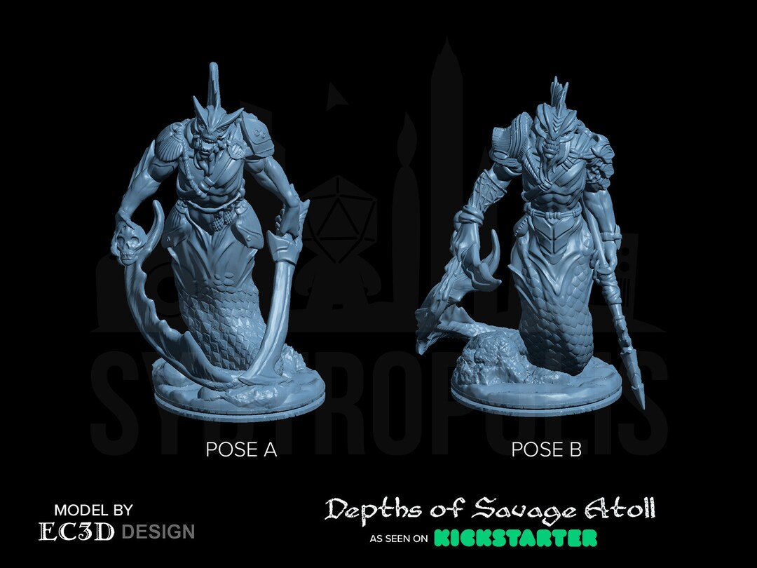 Merrow Miniatures - 3D Printed Model by EC3D - Etsy