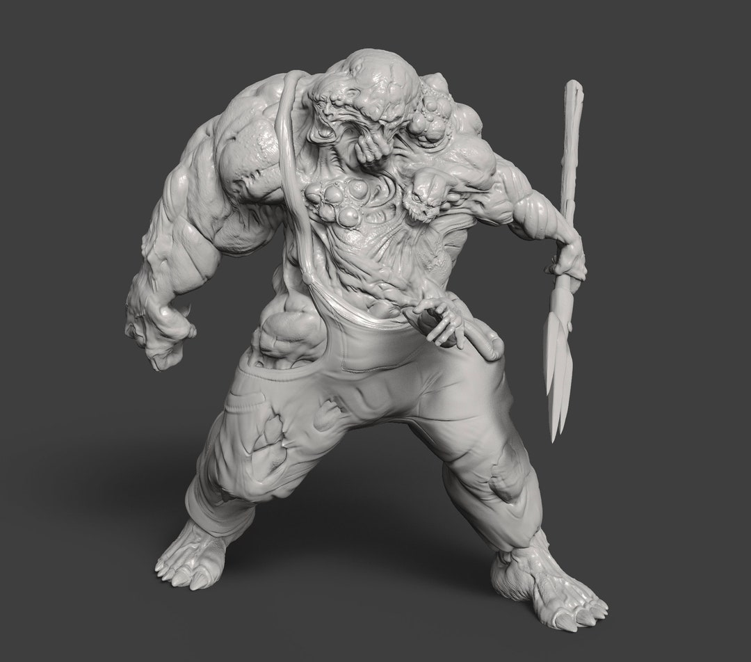 Biir'zha (undead Abomination) Miniatures - 3 Different Poses - 3D ...