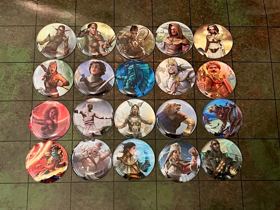 20 Tabletop RPG Pcs / Npcs Tokens - Flat Miniatures - for Dungeons ...