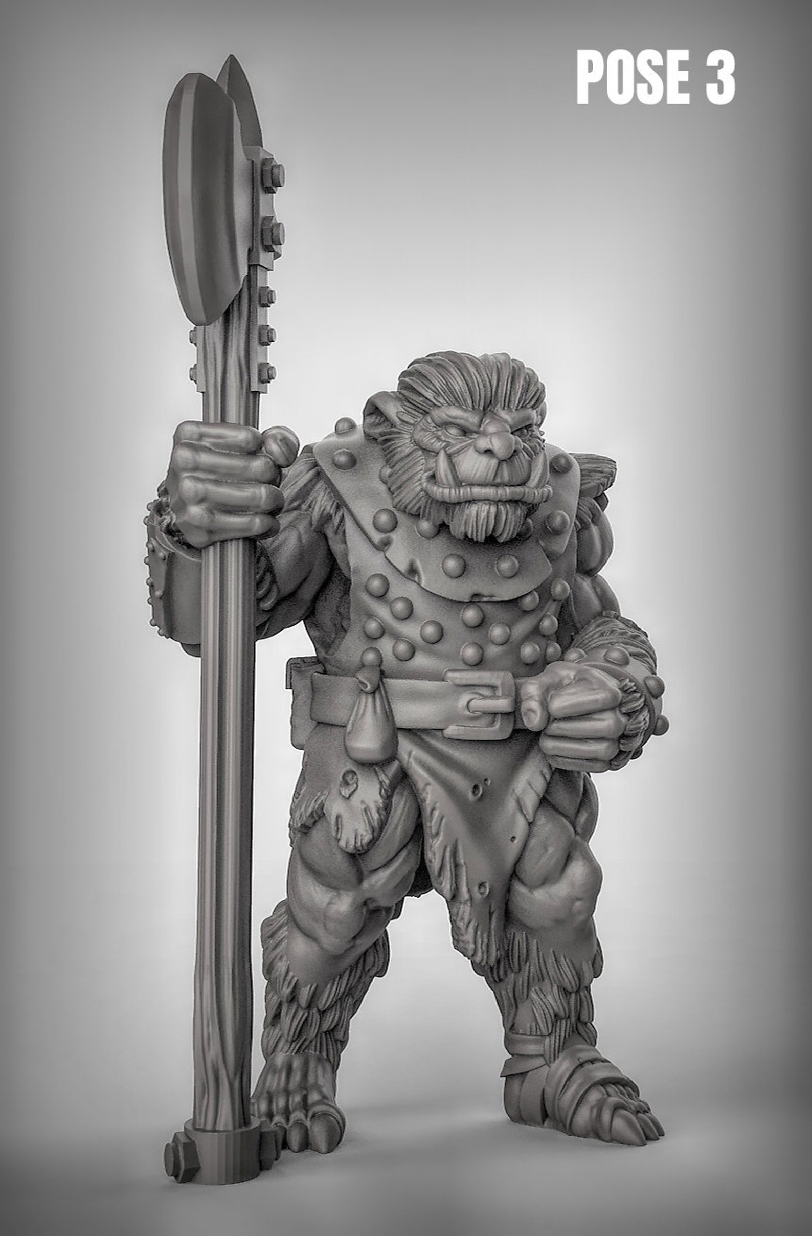 Bugbears w Halberds 3D Printed Duncan Shadow Louca Models | Etsy