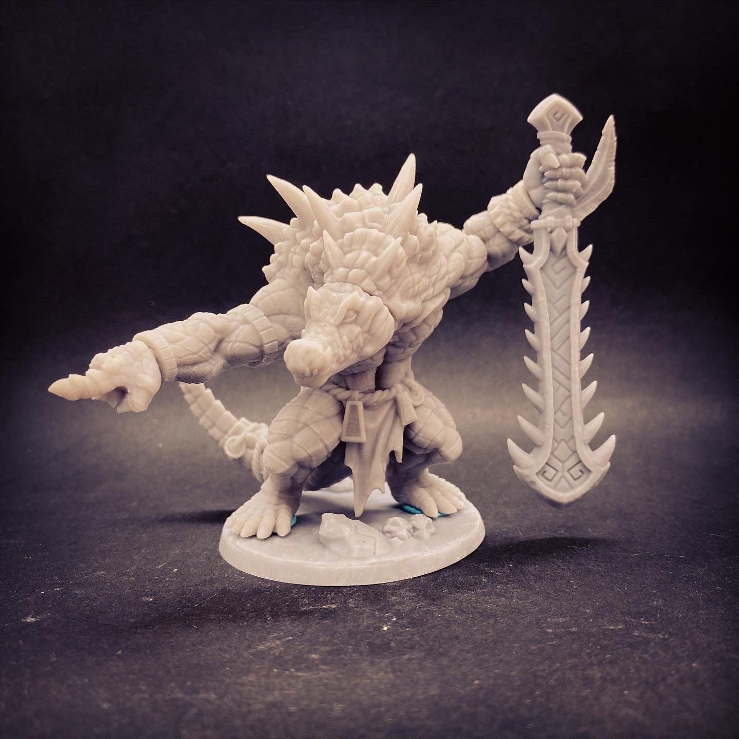Zantaroth Lizard Champion Miniature - 3D Printed Artisan Guild Model - Etsy