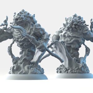 Water Elemental Miniature - 3D Printed Model by Brayan Nafarrate - Etsy