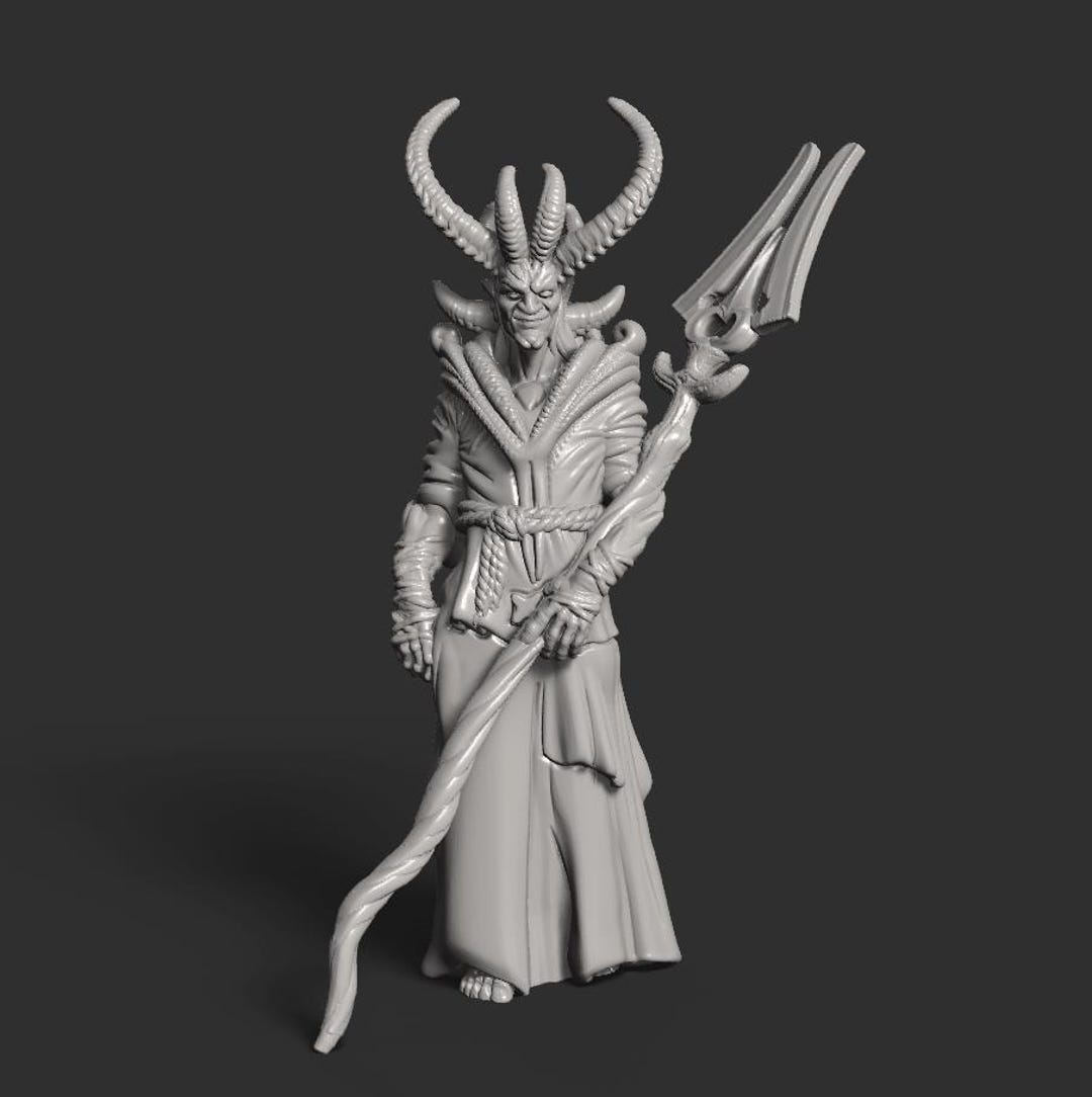 Asmodeus Miniature - 3D Printed Model by Brayan Nafarrate - Etsy