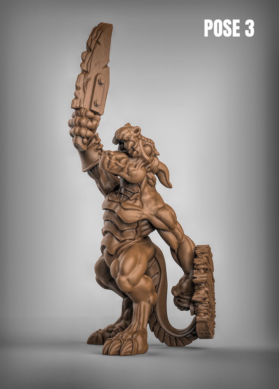 Kobolds With Swords & Spears Miniatures 3D Printed Duncan - Etsy