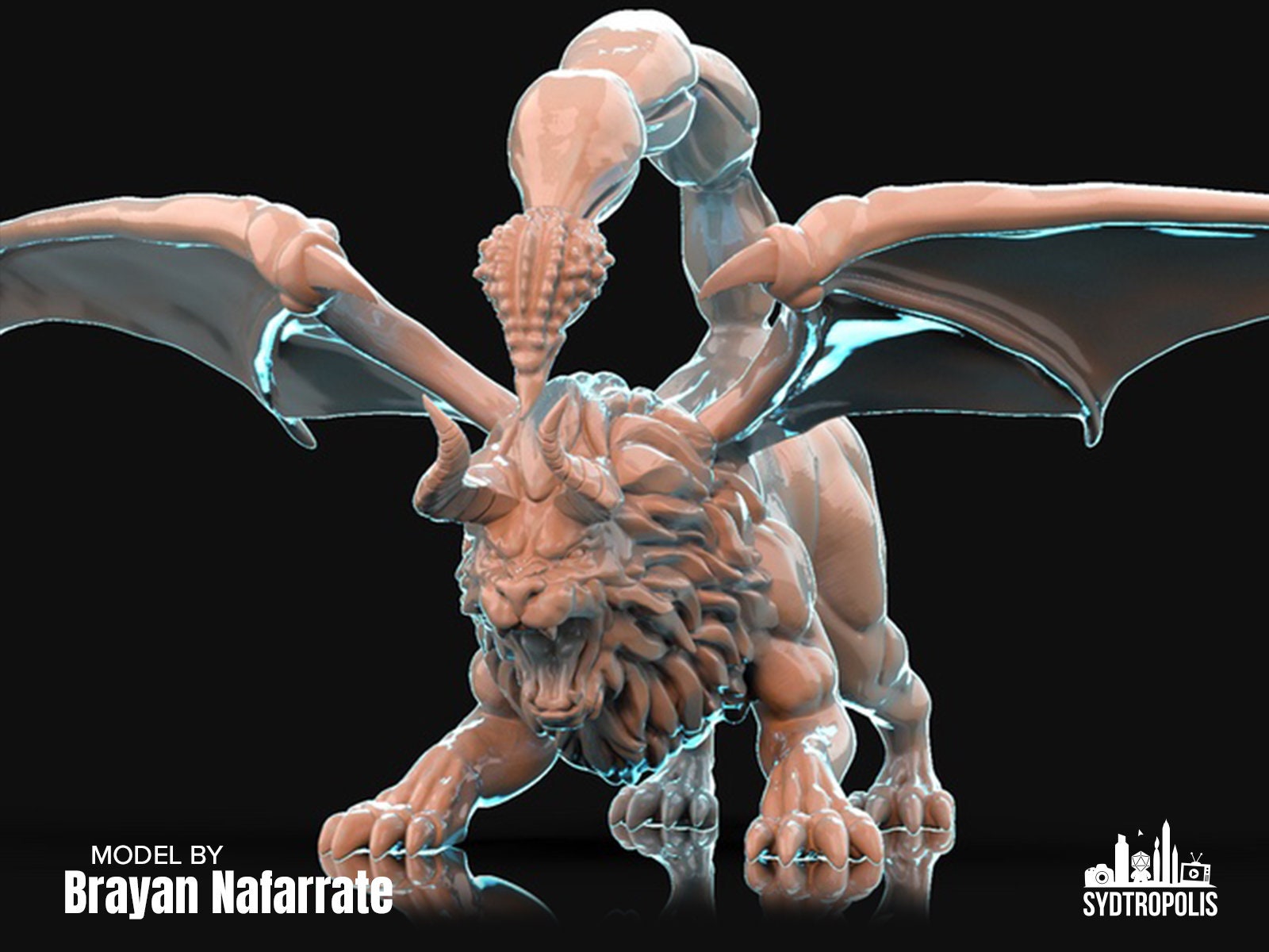 Manticore Miniature 3D Printed Model by Brayan Nafarrate - Etsy UK
