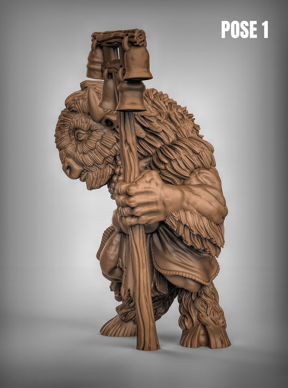 Minotaur Shaman Miniatures 3D Printed Duncan Shadow Louca | Etsy