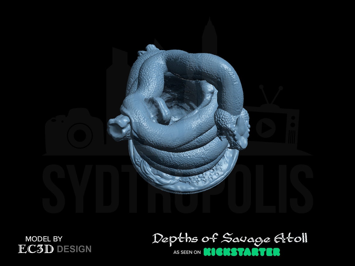 Giant Snake Miniature 3D Printed Model by EC3D - Etsy
