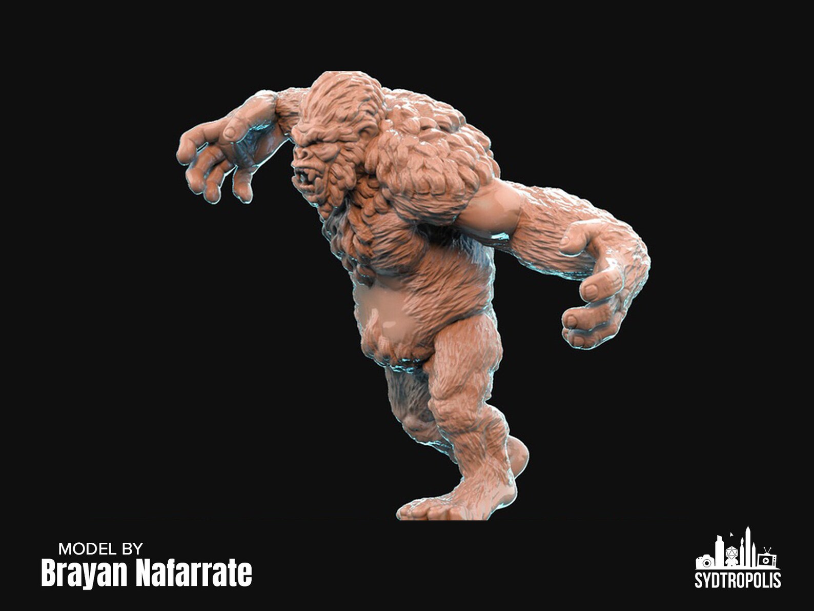 Yeti Miniature - 3D Printed Model by Brayan Nafarrate - Etsy