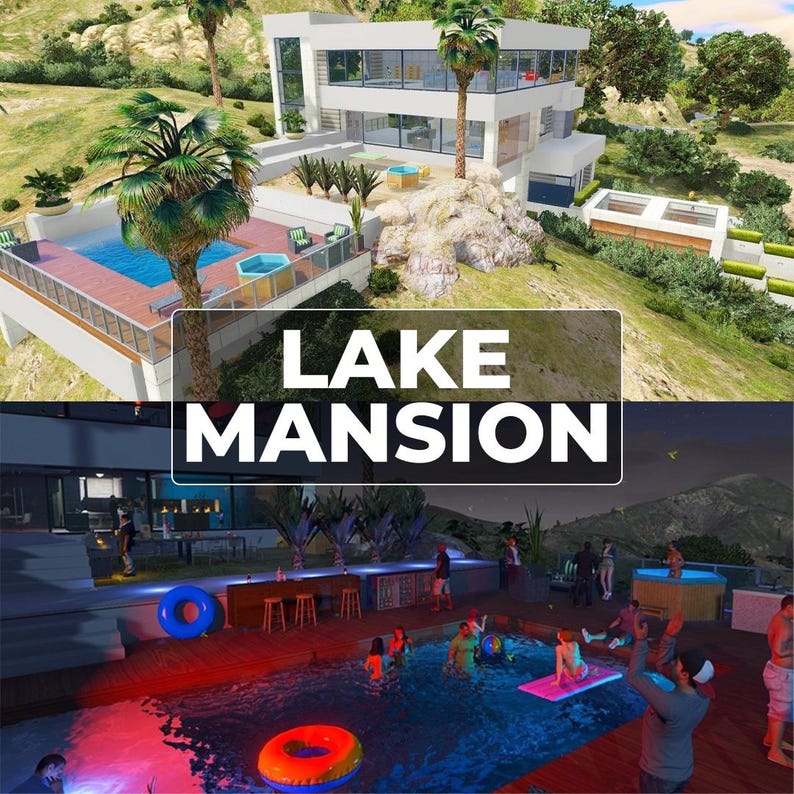 GTA V Lake Mansion MLO | Fivem Ready | Optimized | GTARP | Easy Install ...