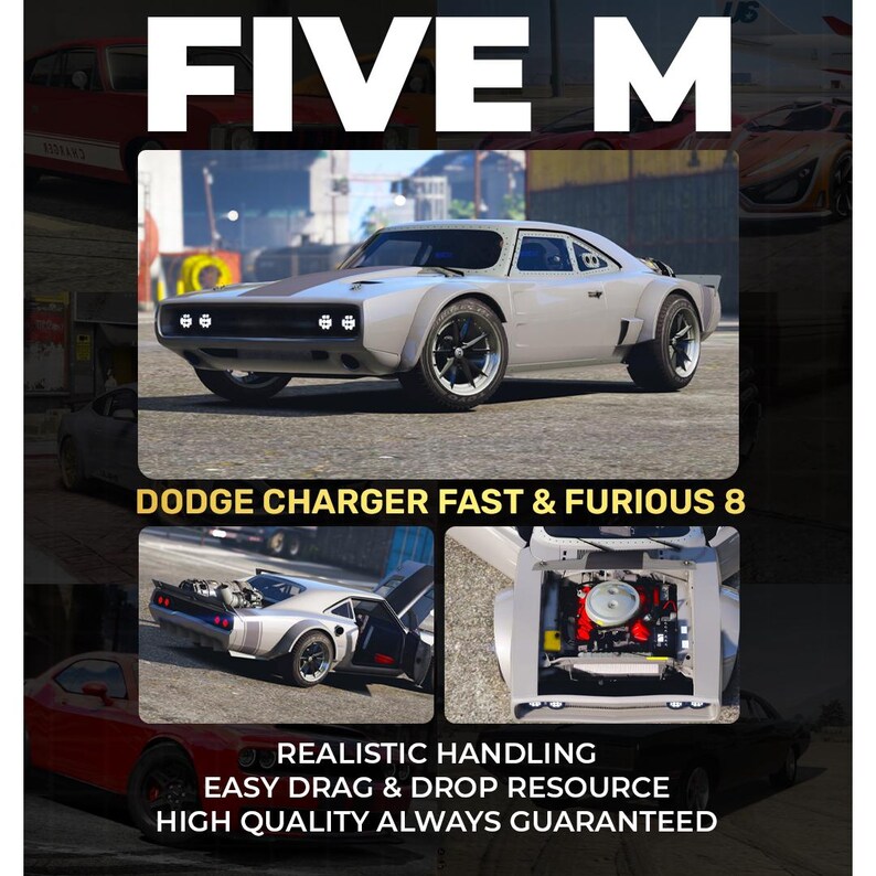 Fivem 1970 Dodge Charger Fast and Furious 8 | Easy Drag & Drop | High ...