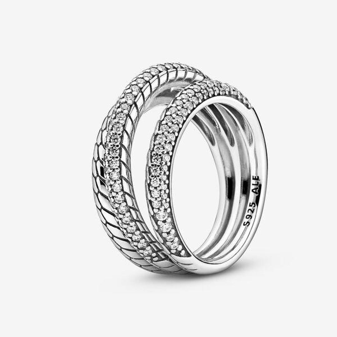 New Pandora Sparkling Snake Ring ALE 925 Size - Etsy