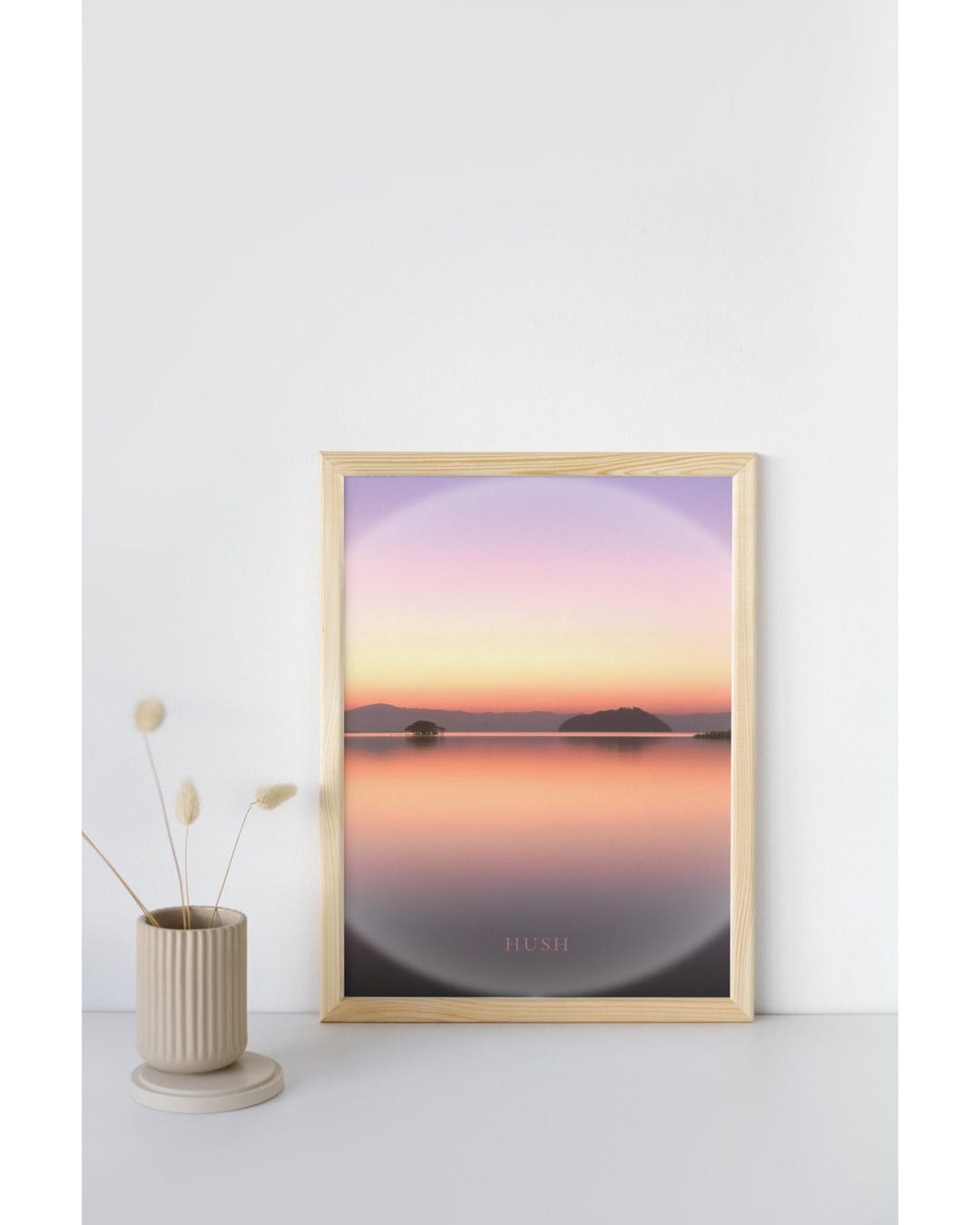 HUSH – Printable Wall Art – Minimalist Sunset Calm (digital Download ...