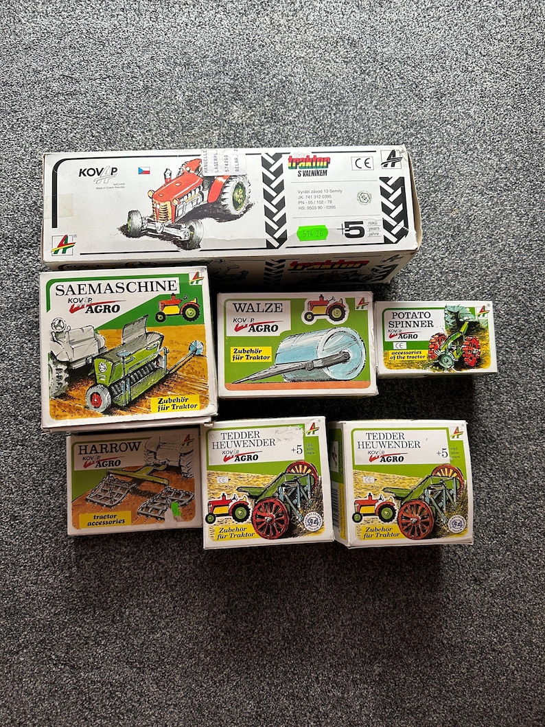 Vintage KOVAP AGRO Tractor Set – Metal Farm Models – Made in ...