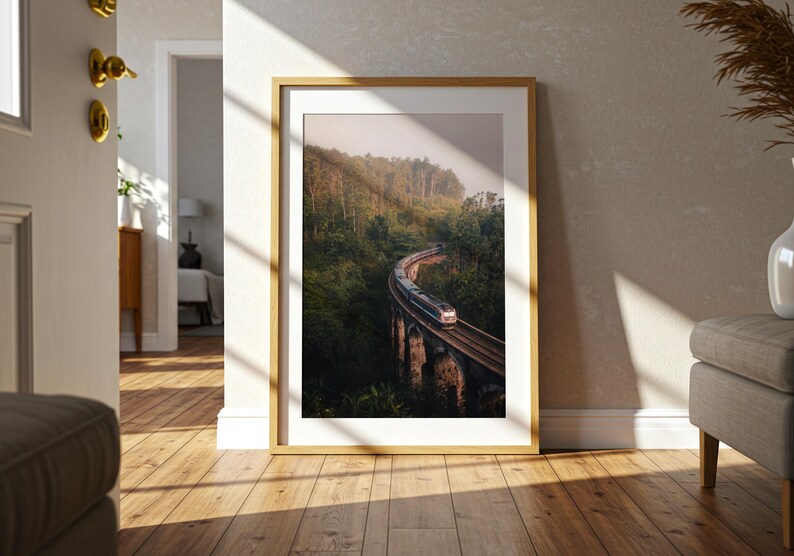 Sri Lanka Train Print • Travel Fine Art Photography • Jungle Landscape ...