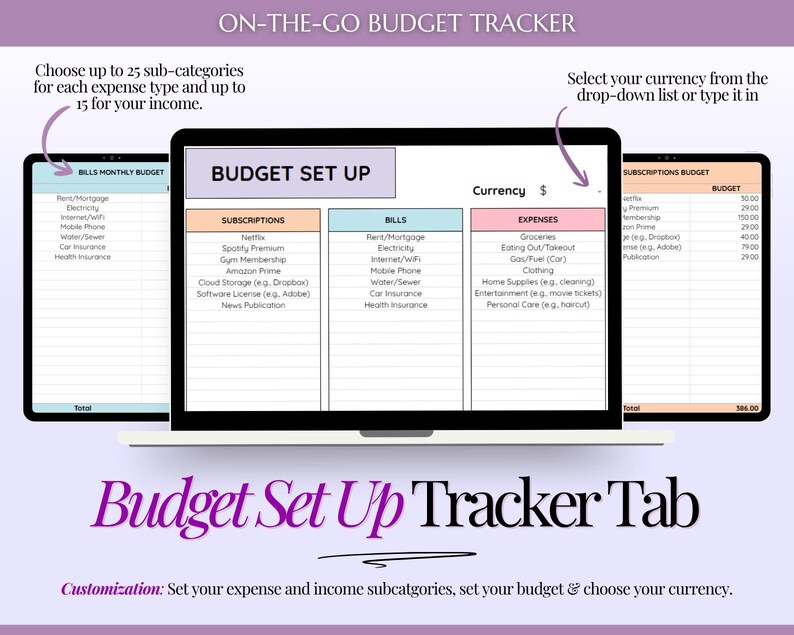 Monthly Budget Google Sheet Template, Budget Spreadsheet Google Sheets ...