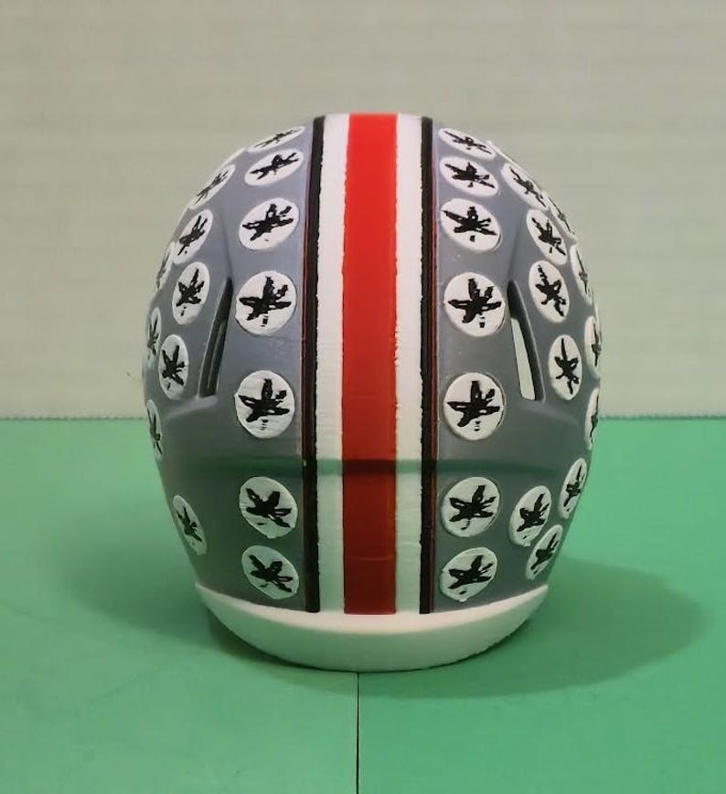 Ohio State Buckeyes Mini Football Helmet – 3D Printed OSU Helmet ...