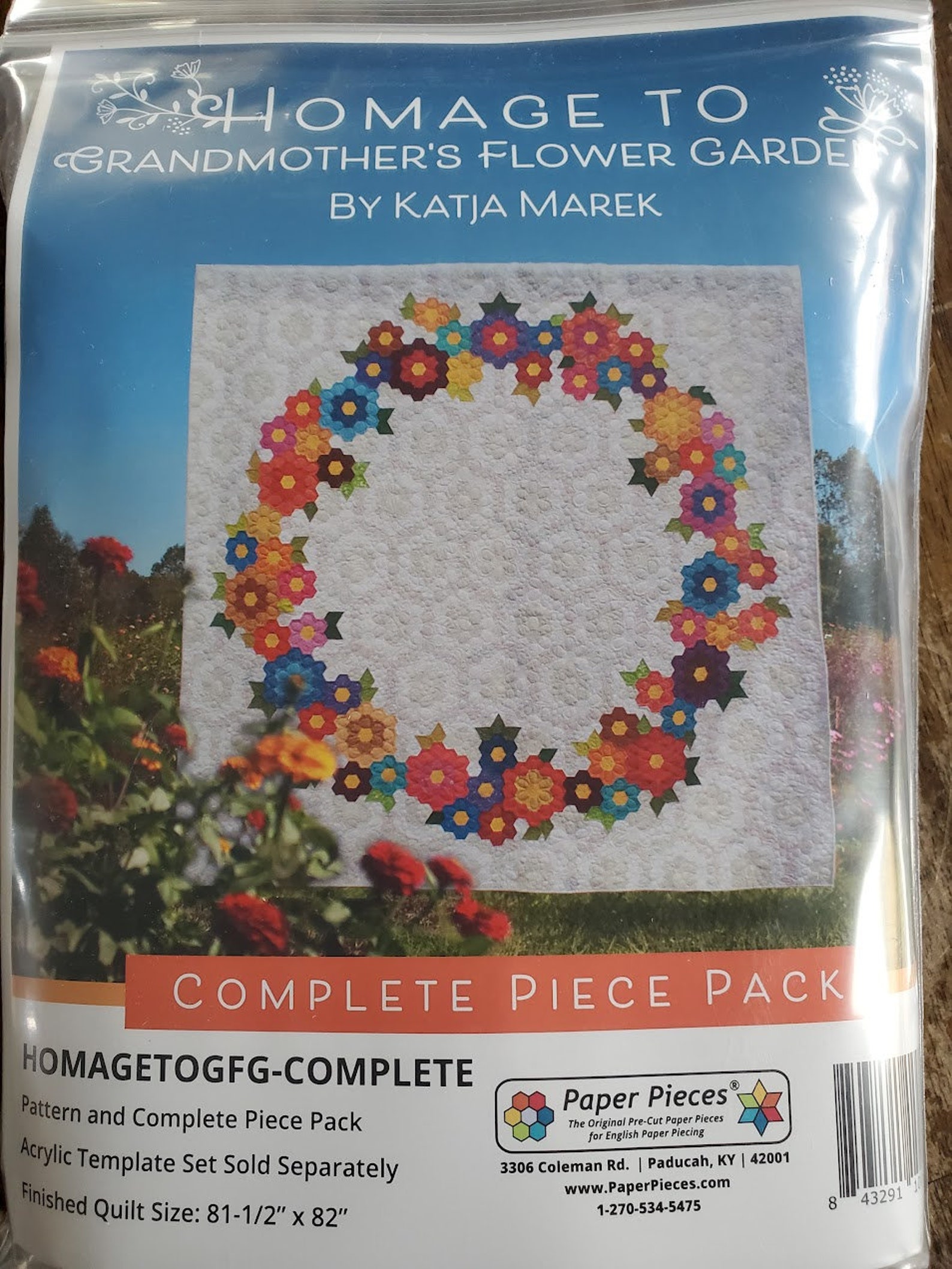 Homage to Grandmother's Flower Garden EPP Kit - English Paper Piecing ...