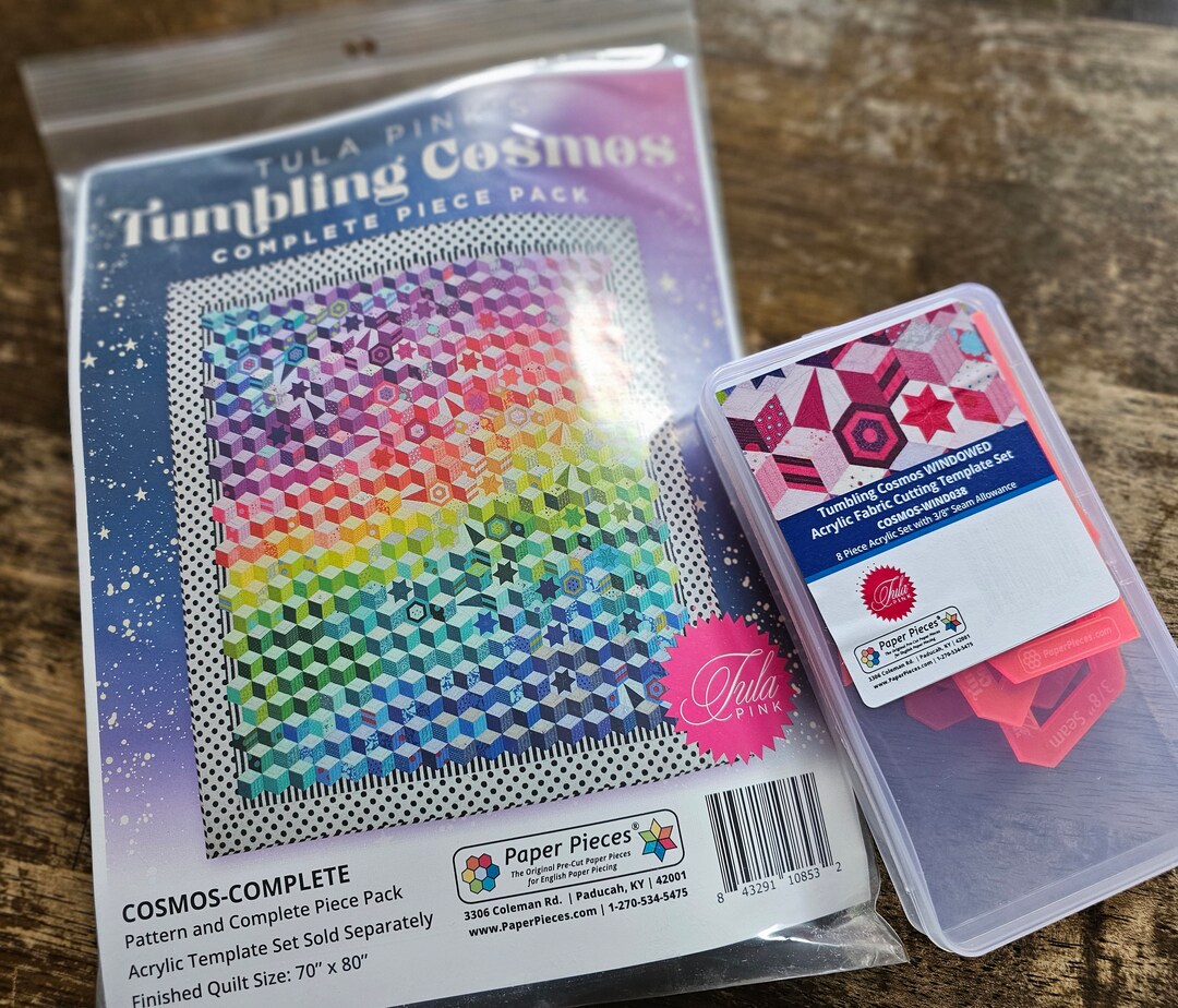 Tumbling Cosmos by Tula Pink EPP Kit - English Paper Piecing - by Paper ...