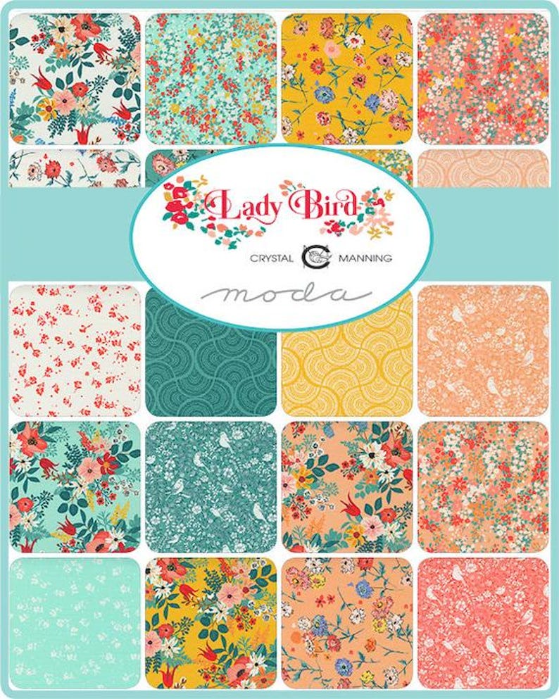 Lady Bird Jelly Roll - Moda Fabrics - Designed by Crystal Manning - Etsy