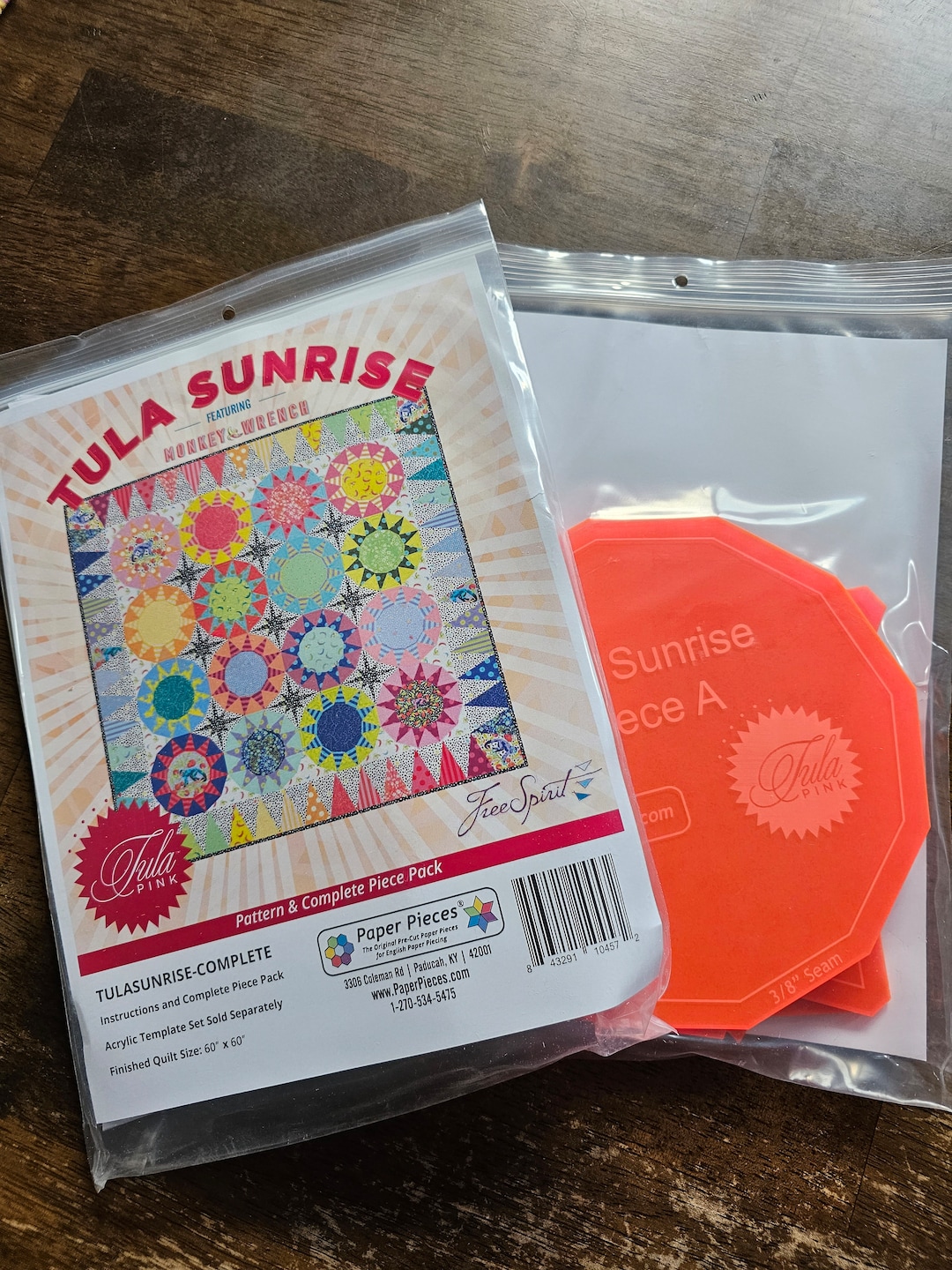 Tula Pink Sunrise EPP Kit - English Paper Piecing - by Paper Pieces - Etsy