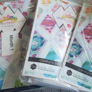 Queen of Diamonds Quilt EPP Kit - English Paper Piecing - Etsy