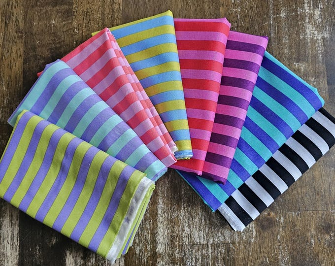 Tula Pink All Stars Stripes Fat Quarter Bundle Set - Etsy