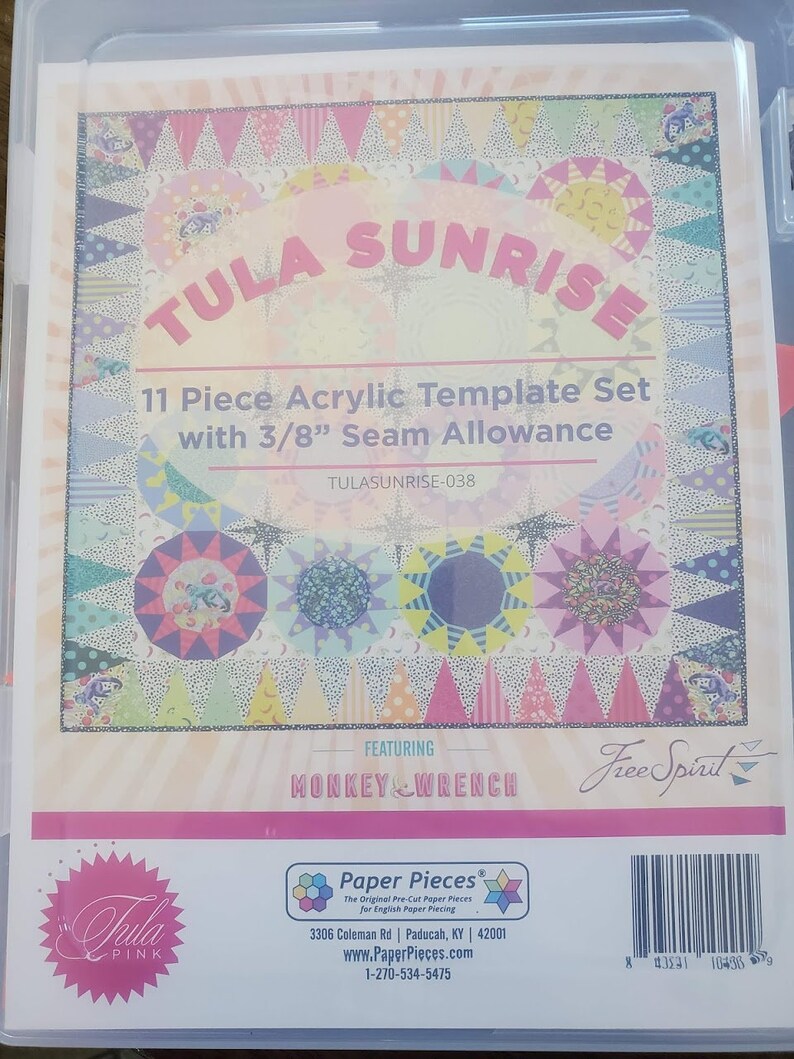Tula Pink Sunrise EPP Kit English Paper Piecing by Paper - Etsy