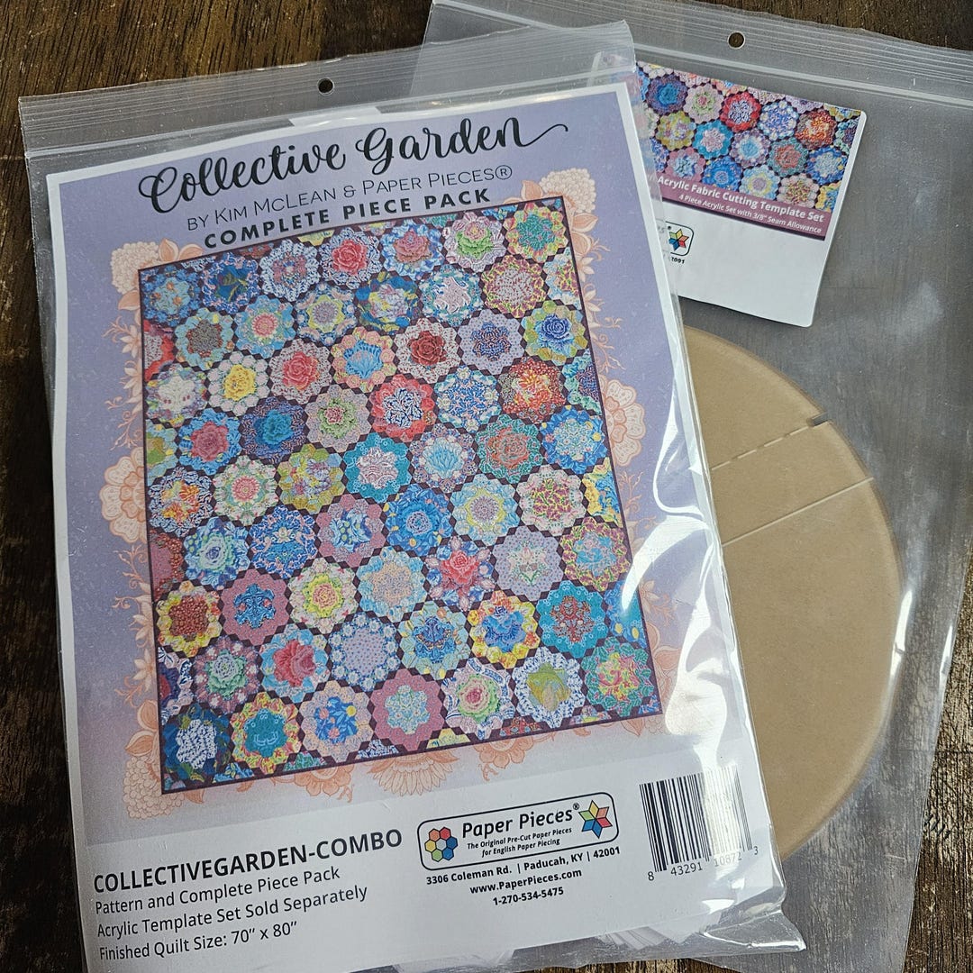 Collective Garden EPP Kit - English Paper Piecing - by Paper Pieces - Etsy