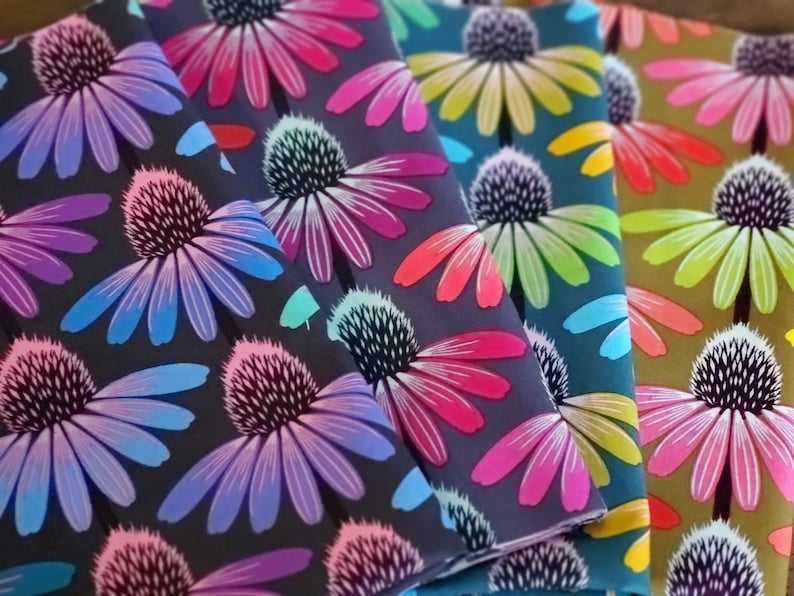 Anna Maria Horner AMH Hindsight Echinacea Glow Fat Quarter - Etsy