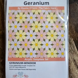 Geranium by Elouise O'hare EPP Kit - English Paper Piecing - by Paper ...
