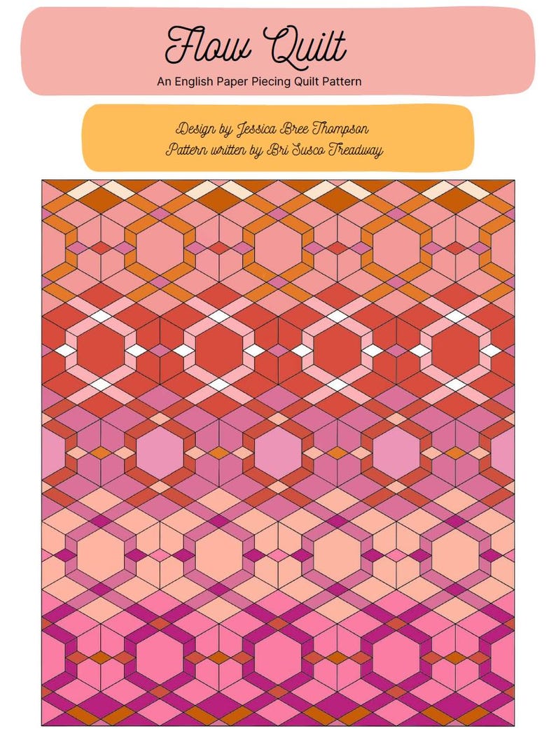 Flow Quilt EPP Kit - English Paper Piecing - by Jessica Bree Thompson ...