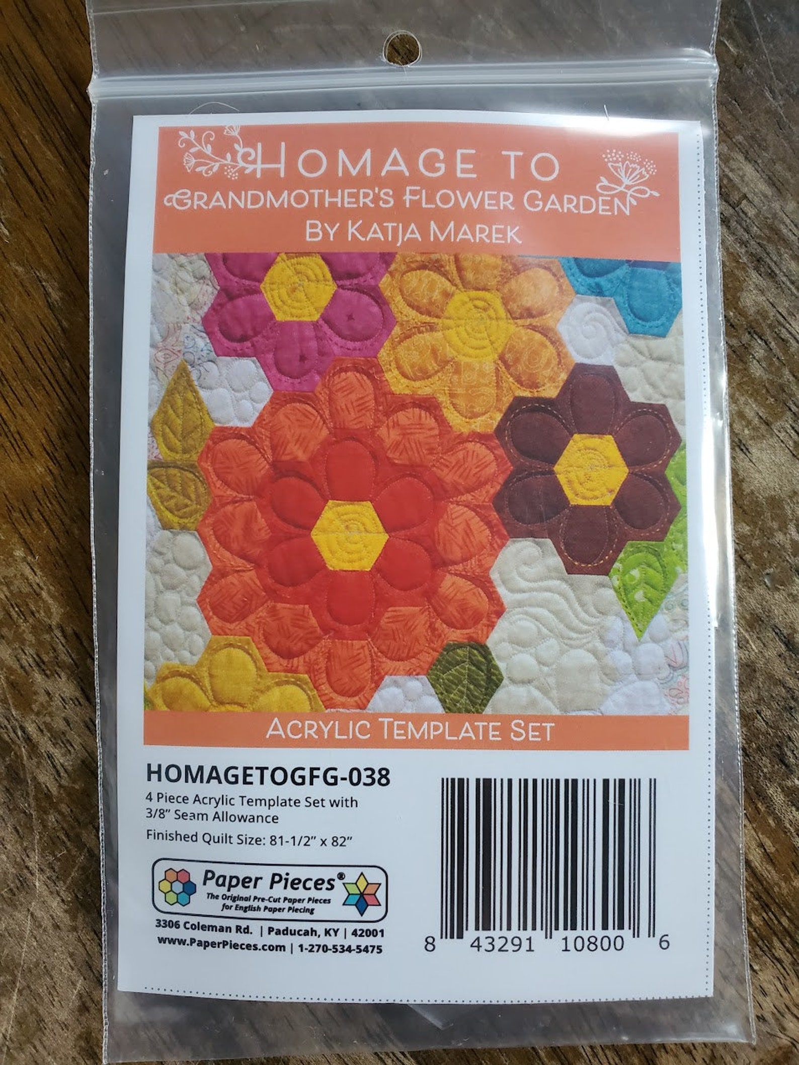 Homage to Grandmother's Flower Garden EPP Kit - English Paper Piecing ...