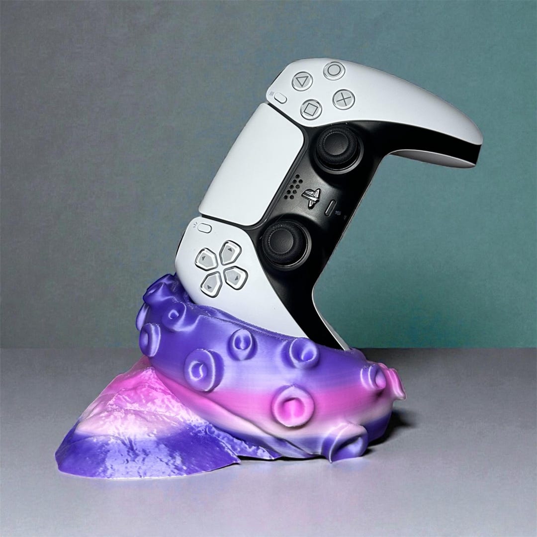 Rainbow Kraken Controller Holder – 3D Printed Stand for PS5 / Xbox ...