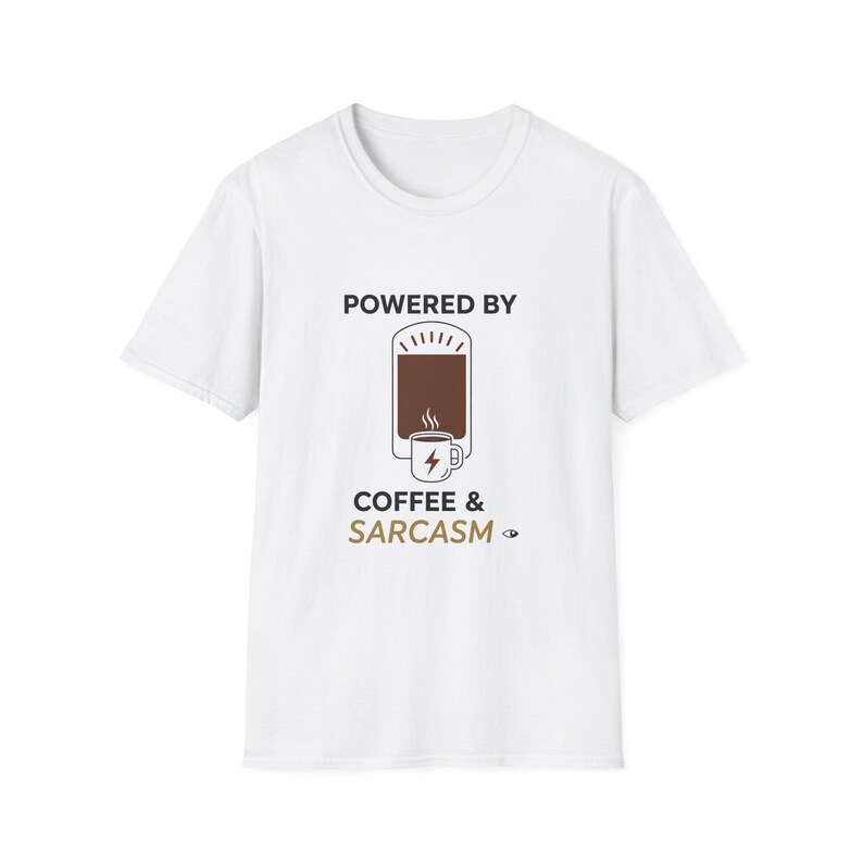 Caffeine and Chaos Mug, Battery Icon Graphic Tee, Unisex Softstyle T ...