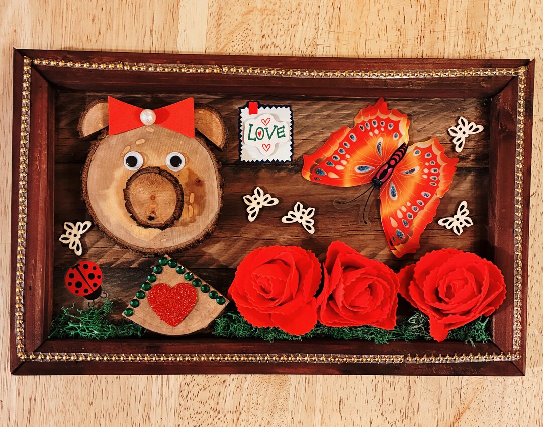 Meeshka Girl Bear in the Roses - Etsy