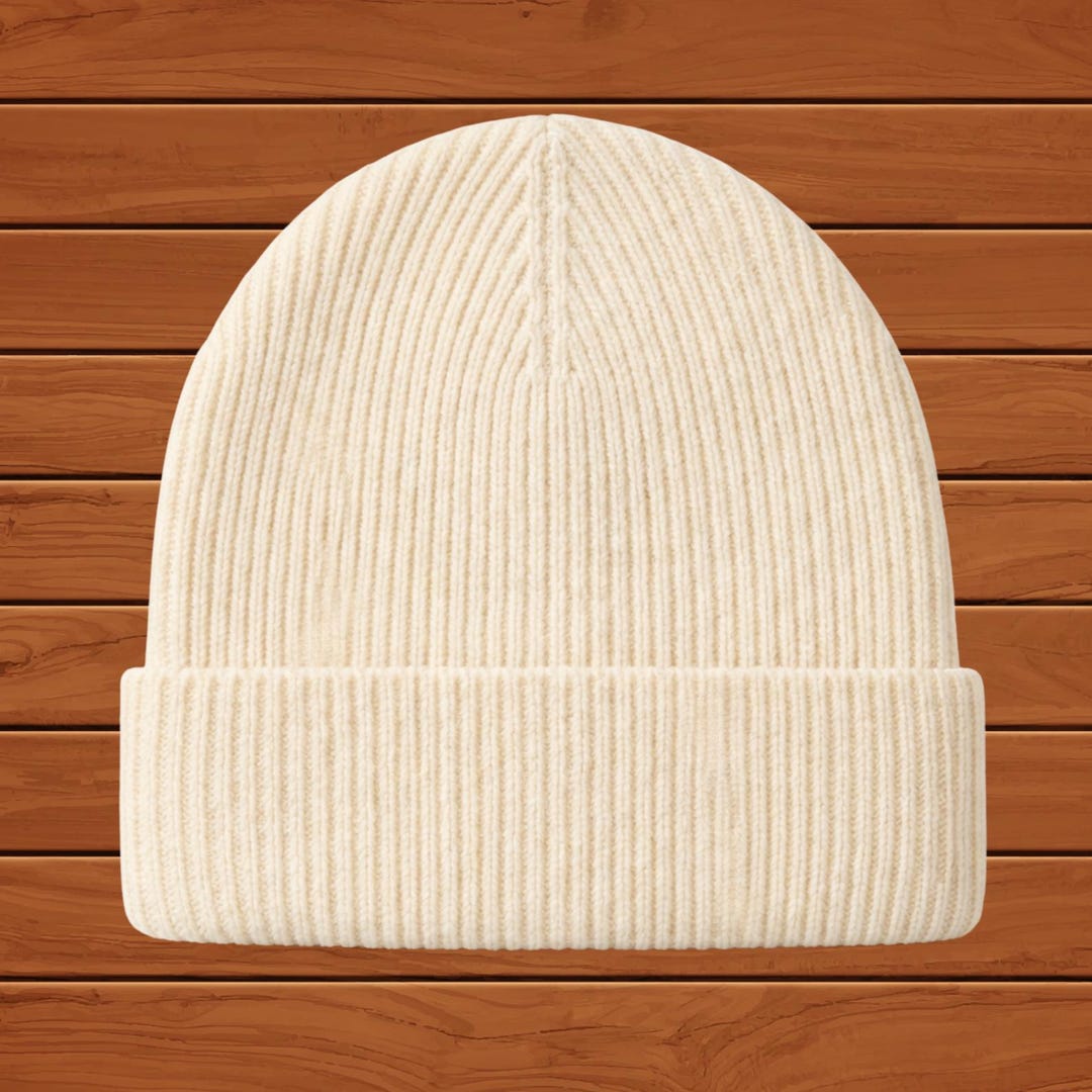 Easy Ribbed Beanie Knitting Pattern, Classic Unisex Winter Hat (PDF ...