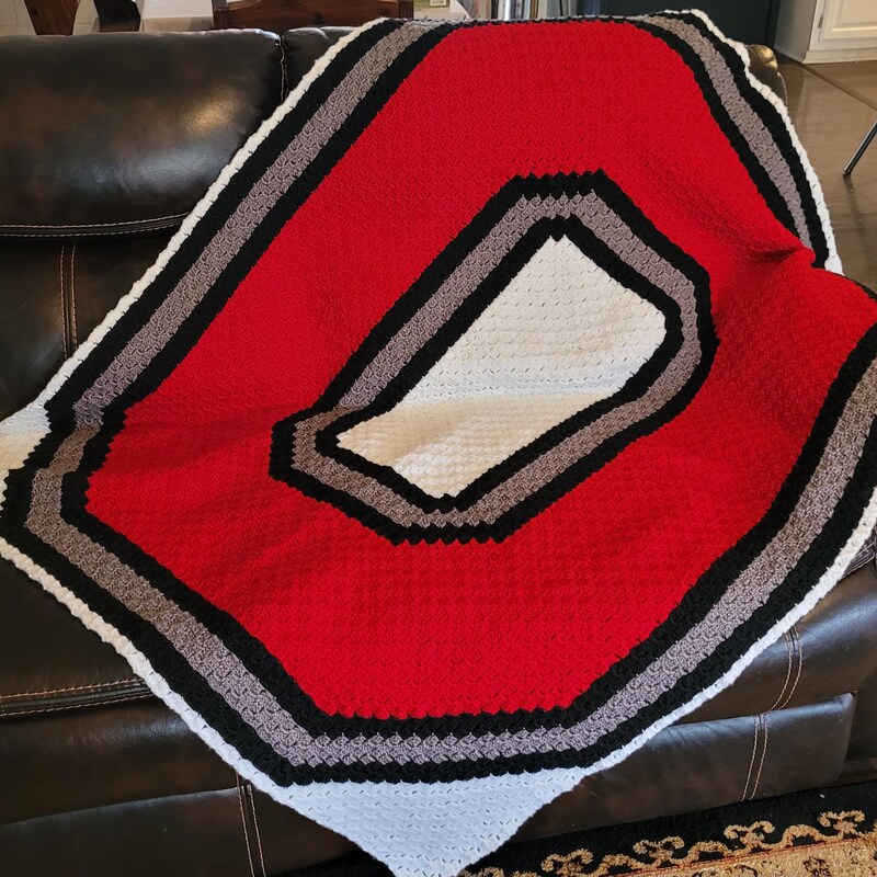 Ohio State Afghan - Etsy