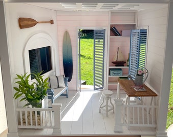 Beach 44-B Tiny Ceramic House Miniature House Beach House - Etsy