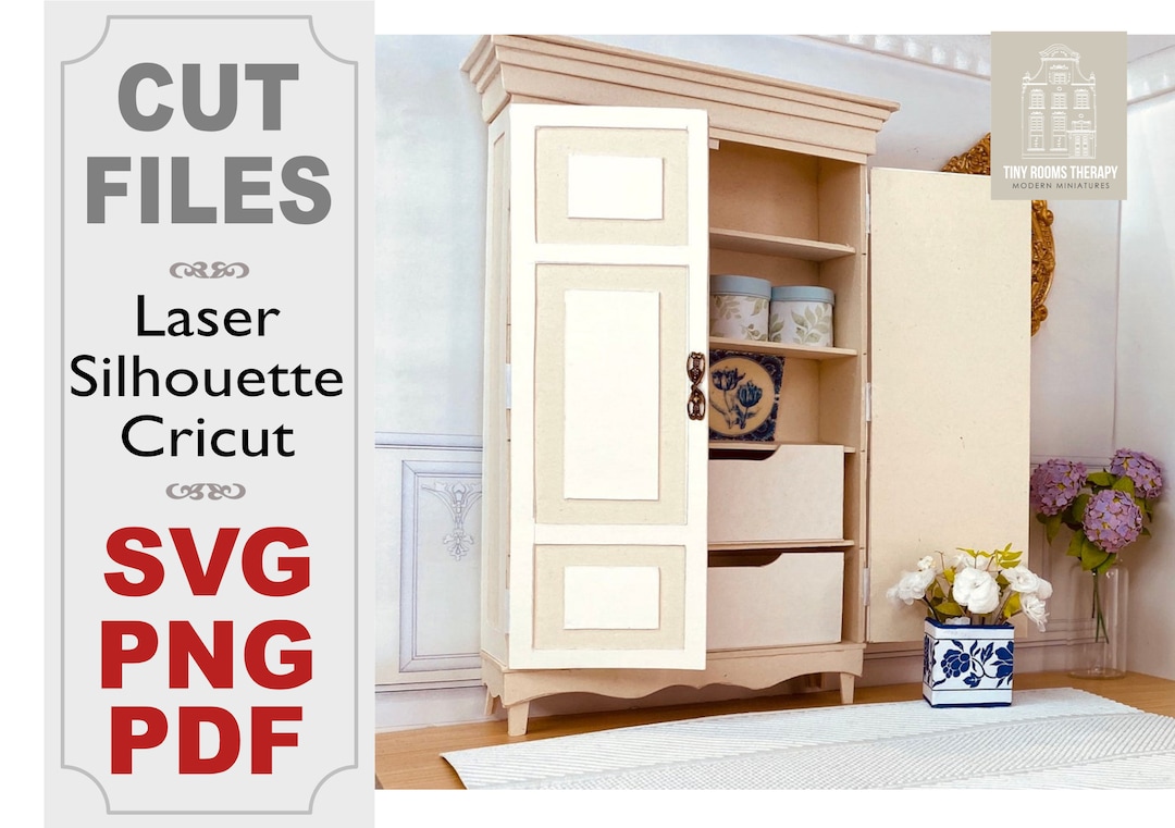 Country Style ARMOIRE Wardrobe – Digital Cutfiles for Laser or Plotter ...