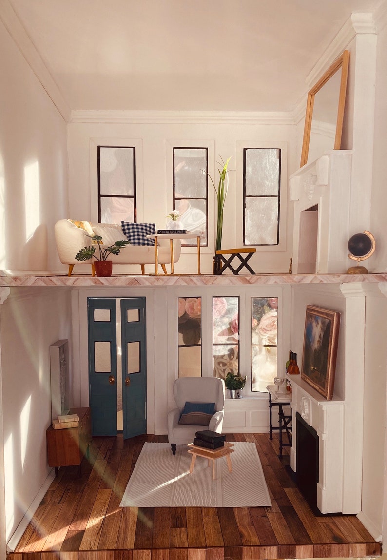 Tutorial Pdf Brownstone Townhouse Dollhouse Diorama Full Etsy