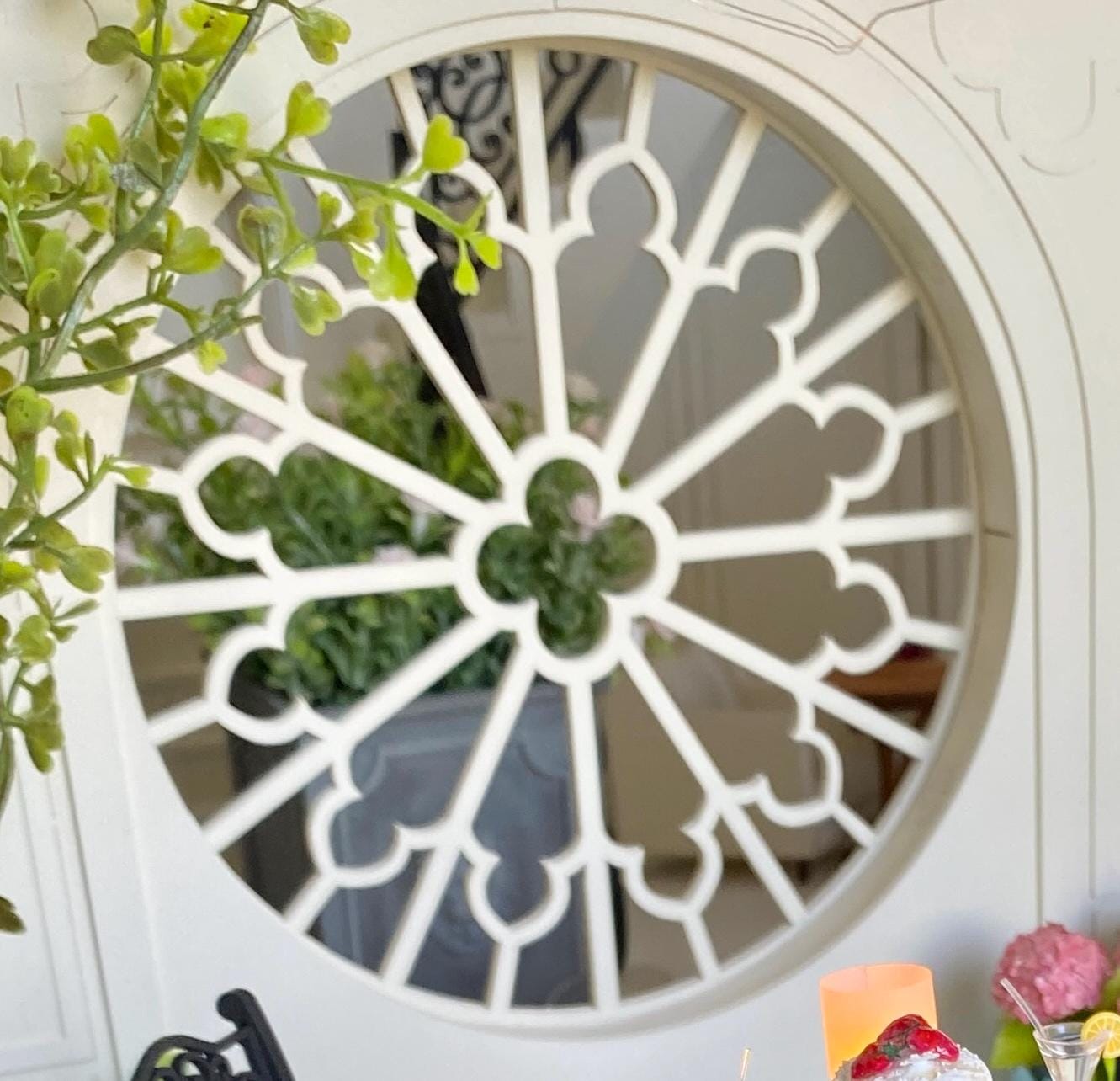 Fantasy Round- or Cathedral Rosette Window (only Window & Frames) as 1/ ...