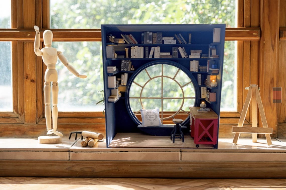 Fantasy Round Window for Your Diorama Project (only Window & Frames) as ...