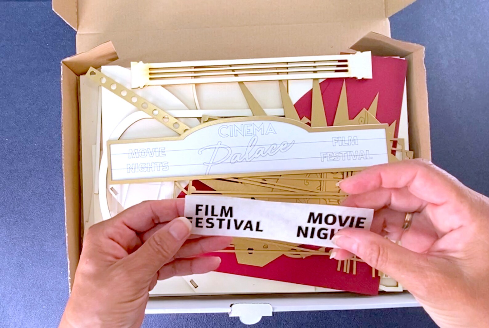 The Movie Theatre (cinema) Palace – Full DIY Kit – 12th Dollhouse Scale ...
