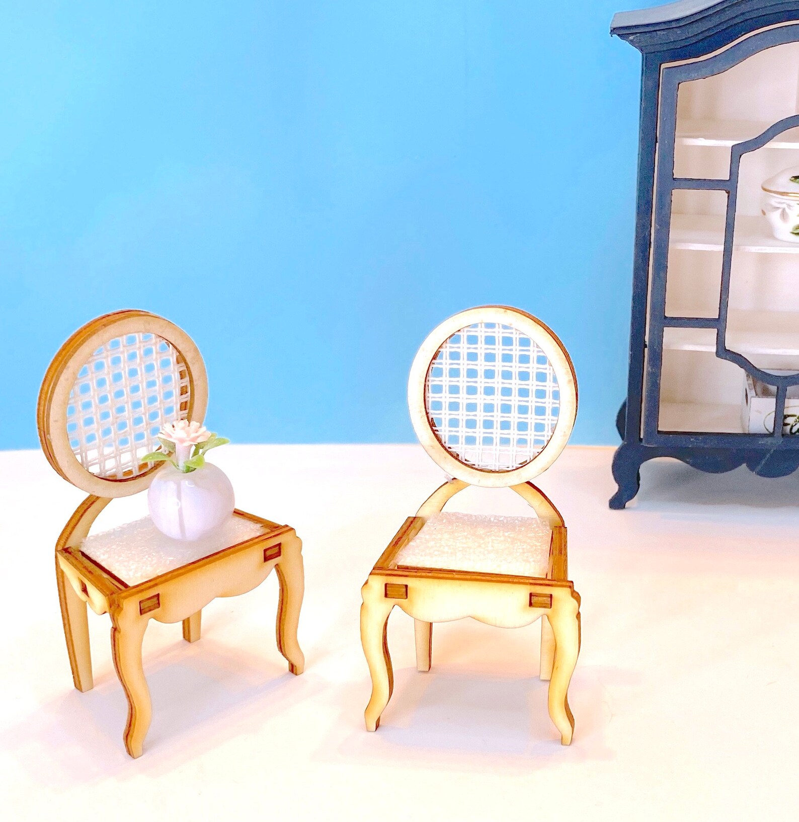 2 Classical Chairs 1:12 Scale Miniature KIT Includes - Etsy