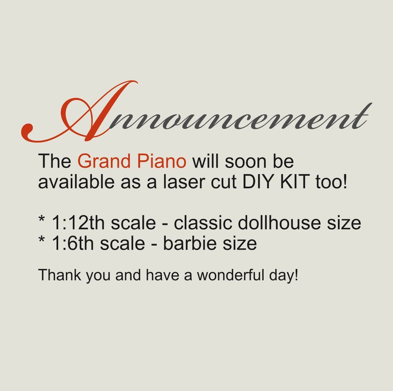 Tutorial GRAND PIANO Full Instructions/e-book Pdf to Make - Etsy