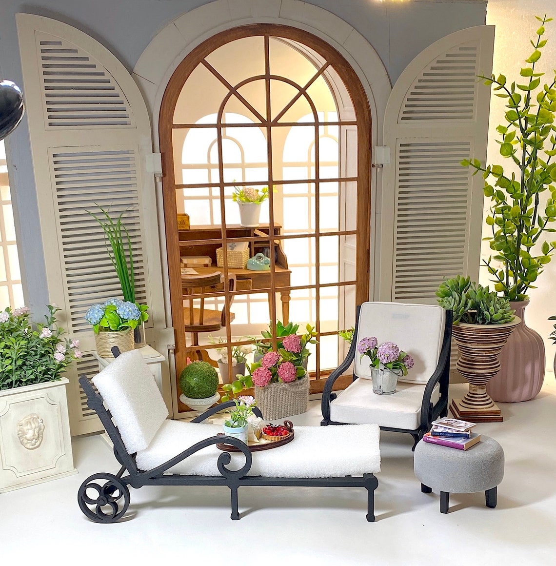 The Park Window 1/6 Scale DIY Kit – Dollhouse Room Box Diorama 20 X 16. ...